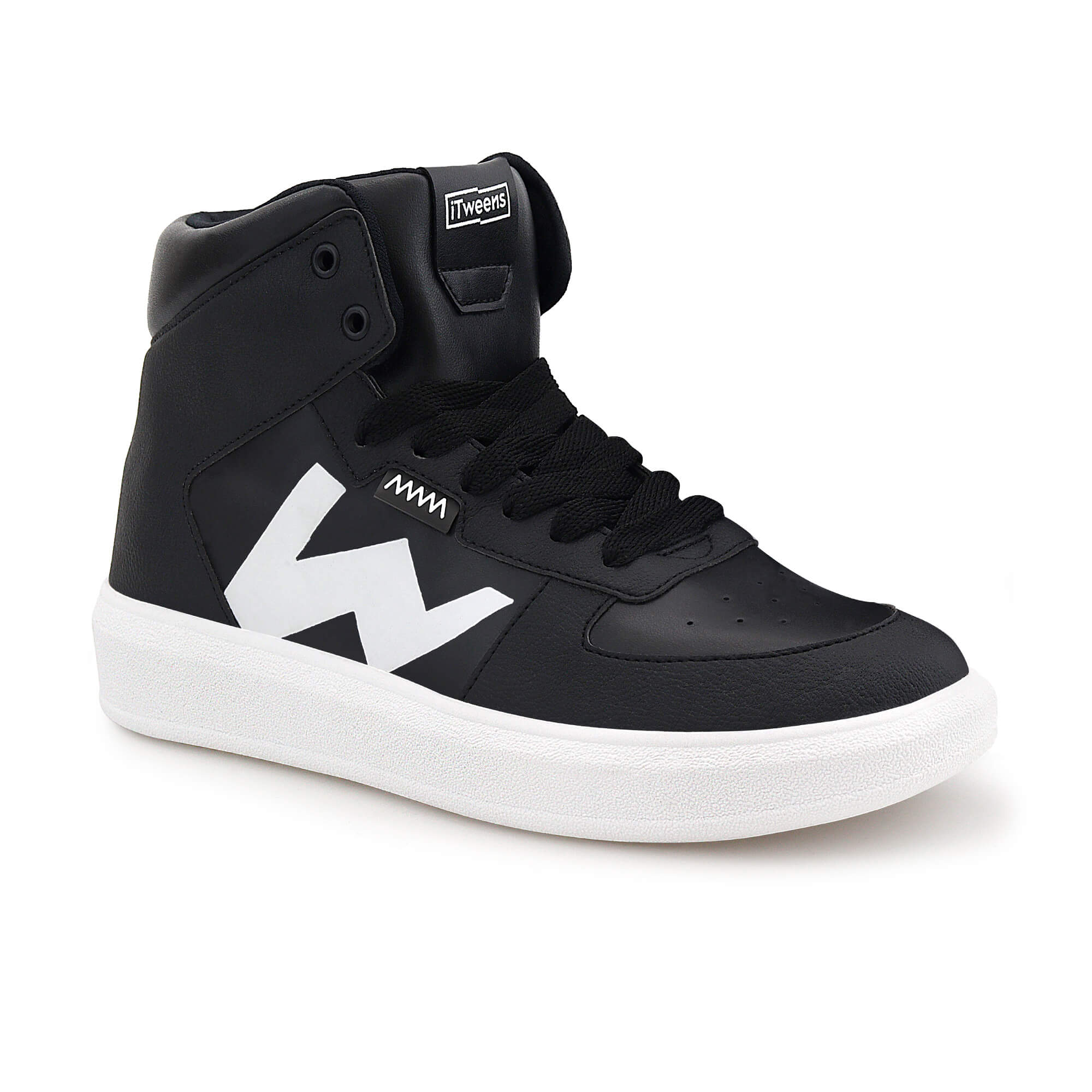BOTA STREET REBEL PRETO BRANCO